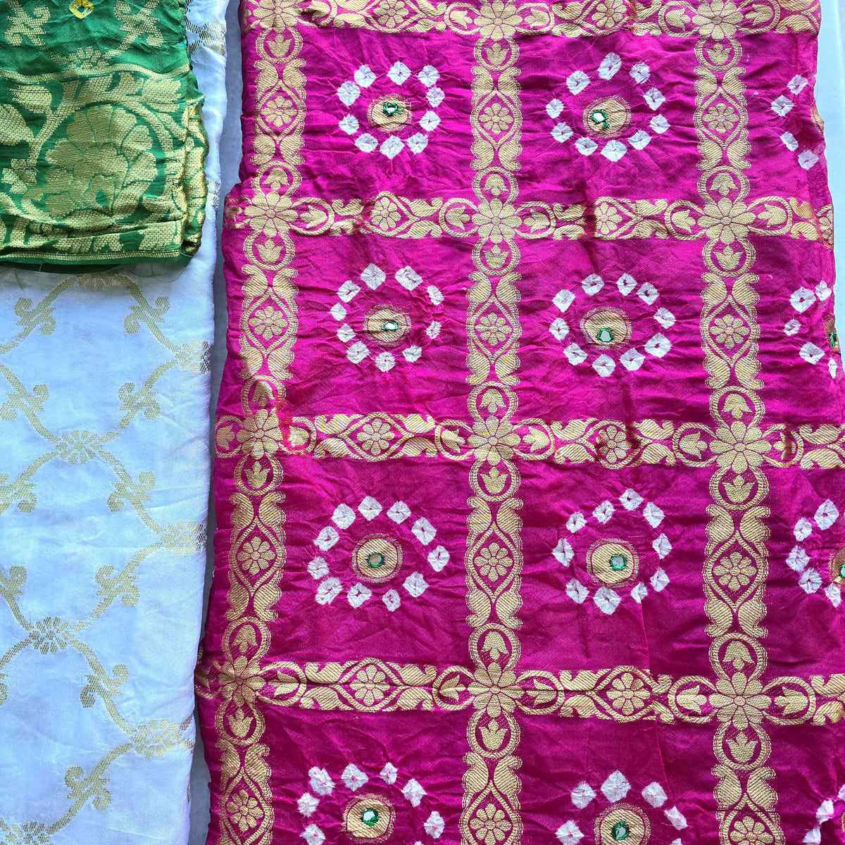 Simple Bandhani Chunri Sarees – MOON'S TRENDS